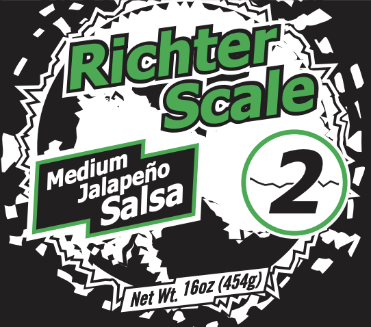 Level 2: Medium Jalapeño Salsa | Richter Scale Salsa Inc